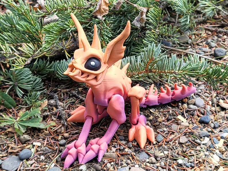 Chupacabra Articulated Desk Toy, Sensory Toy. - Etsy