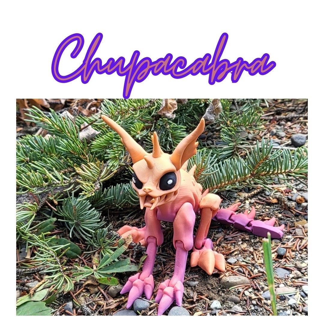 Chupacabra Articulated Desk Toy, Sensory Toy. - Etsy