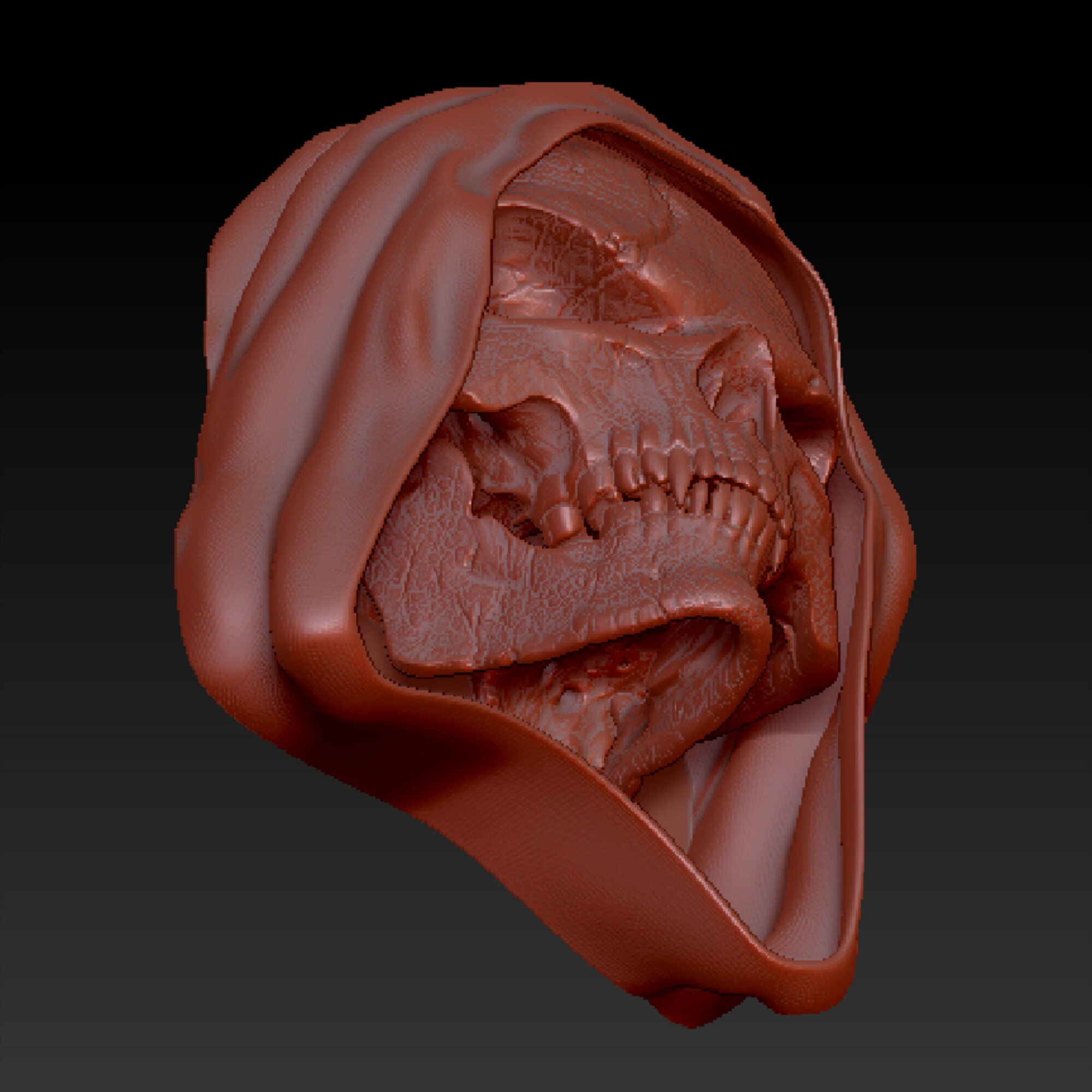 Halloween Cloak Skull 3D Prints/3d Models for CNC Router STL File - Etsy