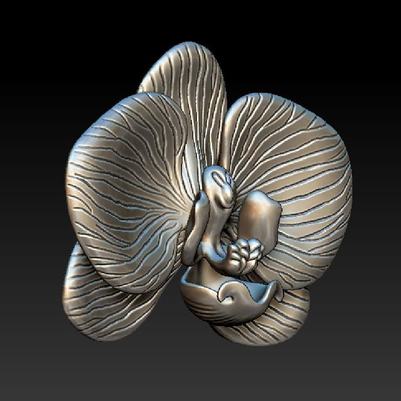 Orchid 3D Model/3d Prints STL File - Etsy