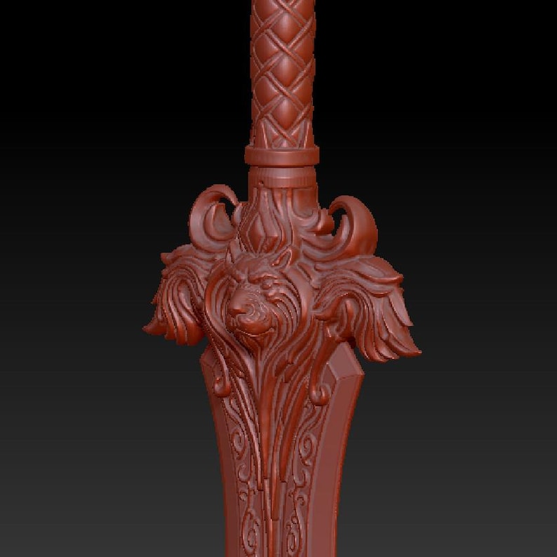 Lion Sword Model/greatsword Model/3d Prints STL File - Etsy