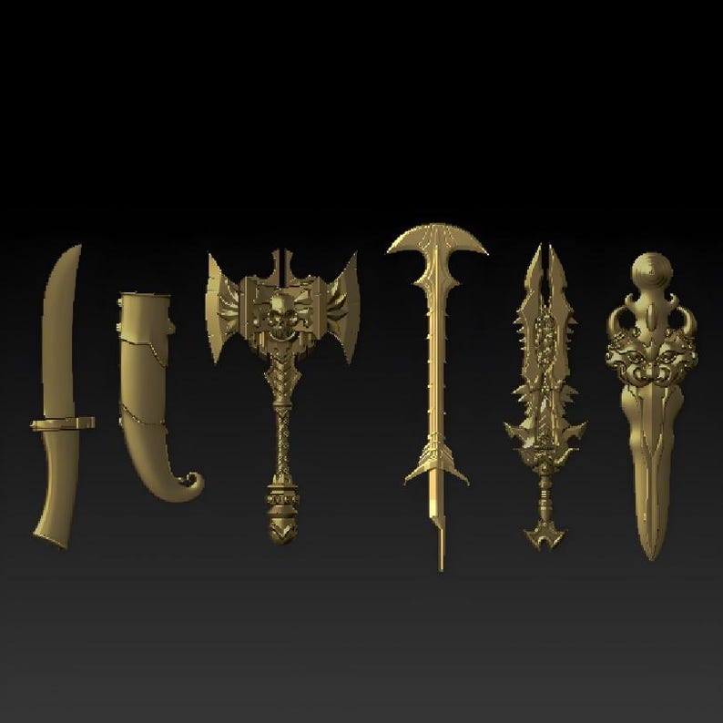 30in1 Cold Weapon/3d Prints STL File - Etsy Canada