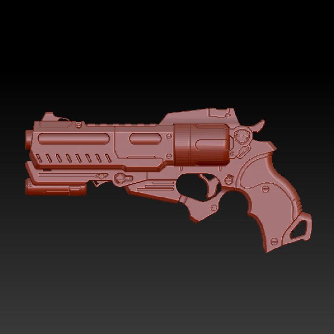 The Pistol Model-1/3d Prints STL File - Etsy