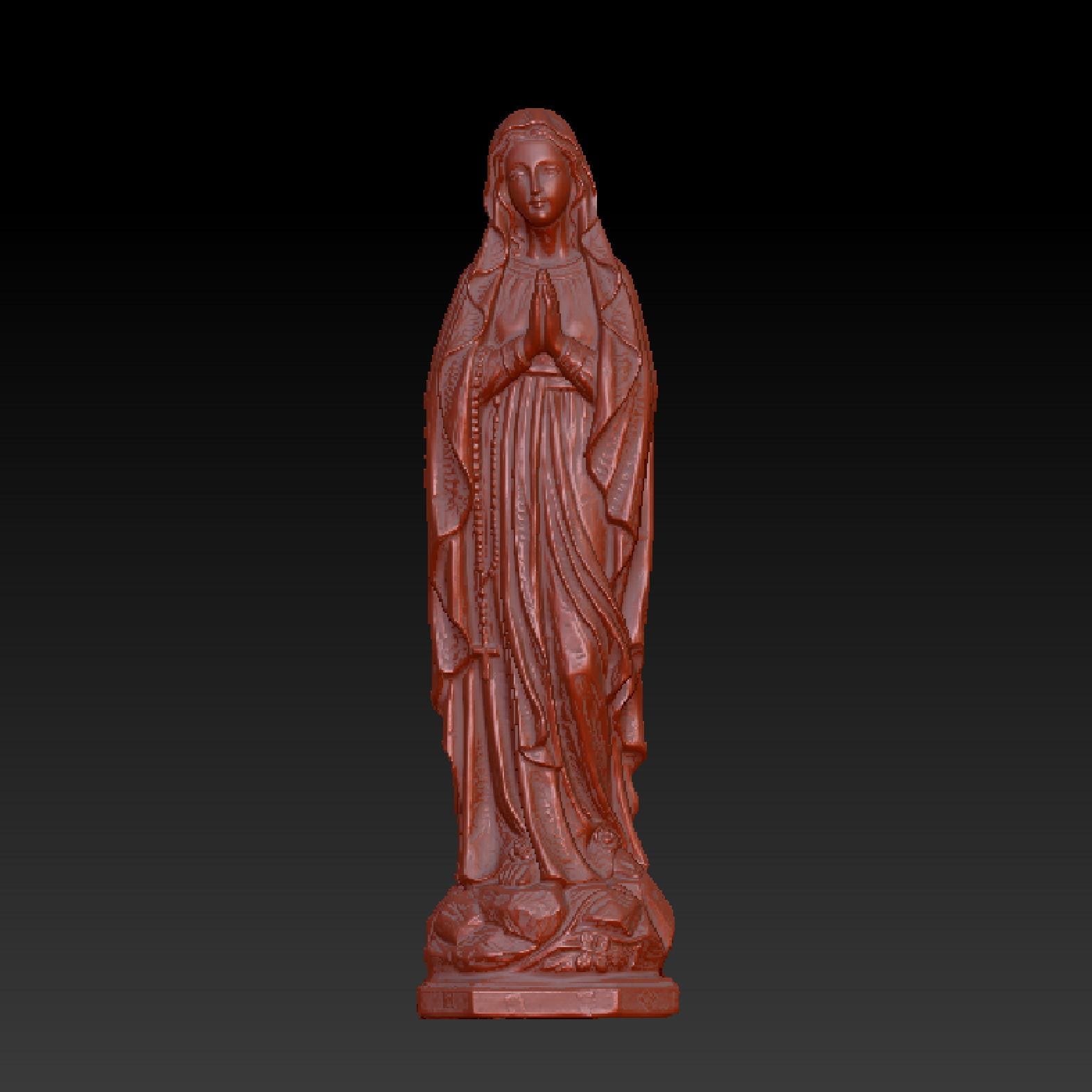 Virgin Mary/ornament/3d Prints/3d Models for CNC Router STL File - Etsy