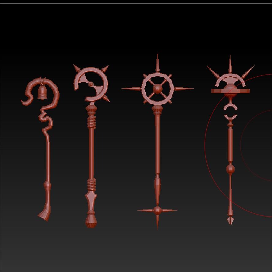 Cosplay Magic Wand 3D Model: STL Files for 3D Printing (digital ...