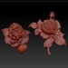 Peony Models/3d Prints/3d Models for CNC Router STL File - Etsy