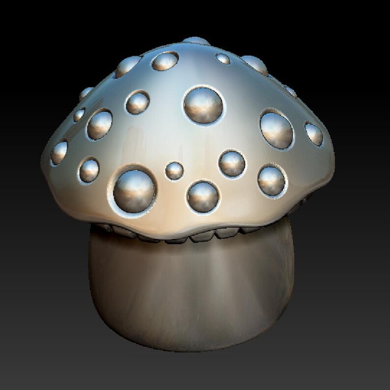 Poisonous Mushroom 3D Model: CNC Router STL File (digital Download) - Etsy