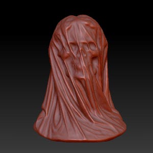 Halloween/veiled Skull 3D Prints/3d Models for CNC Router STL File - Etsy
