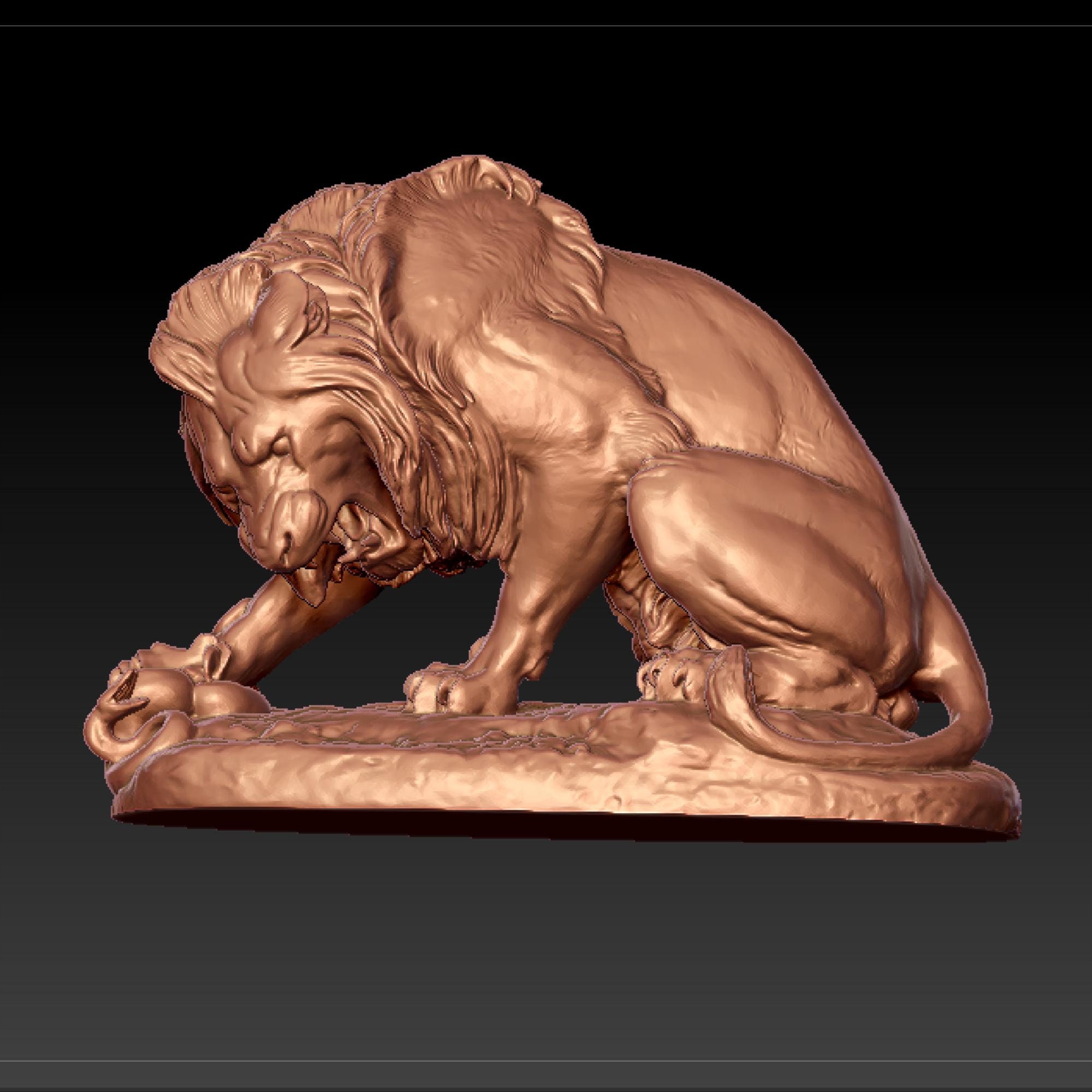 The Roaring Lion 3D Prints STL File - Etsy