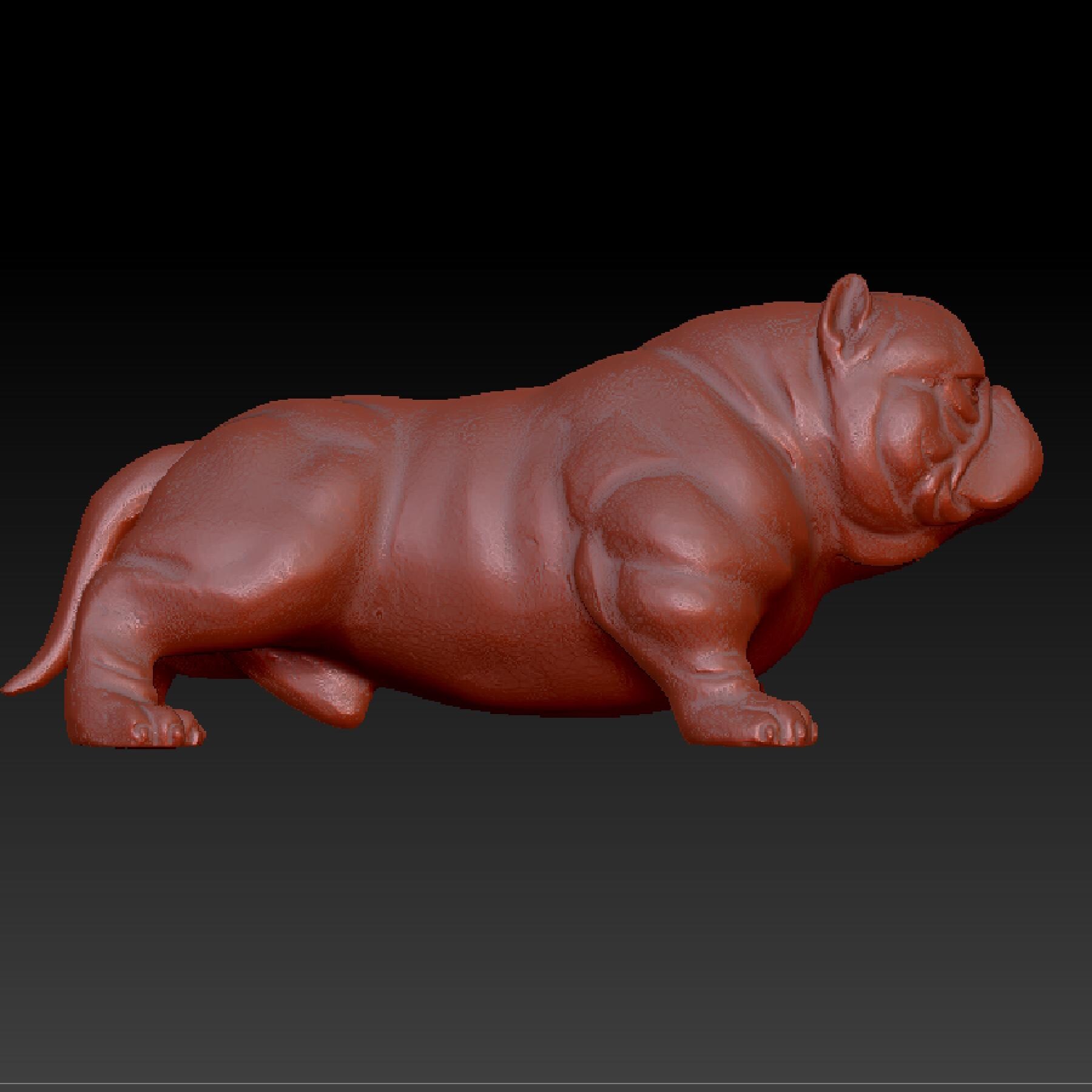 Bulldog 3D Prints/3d Models for CNC Router STL File - Etsy