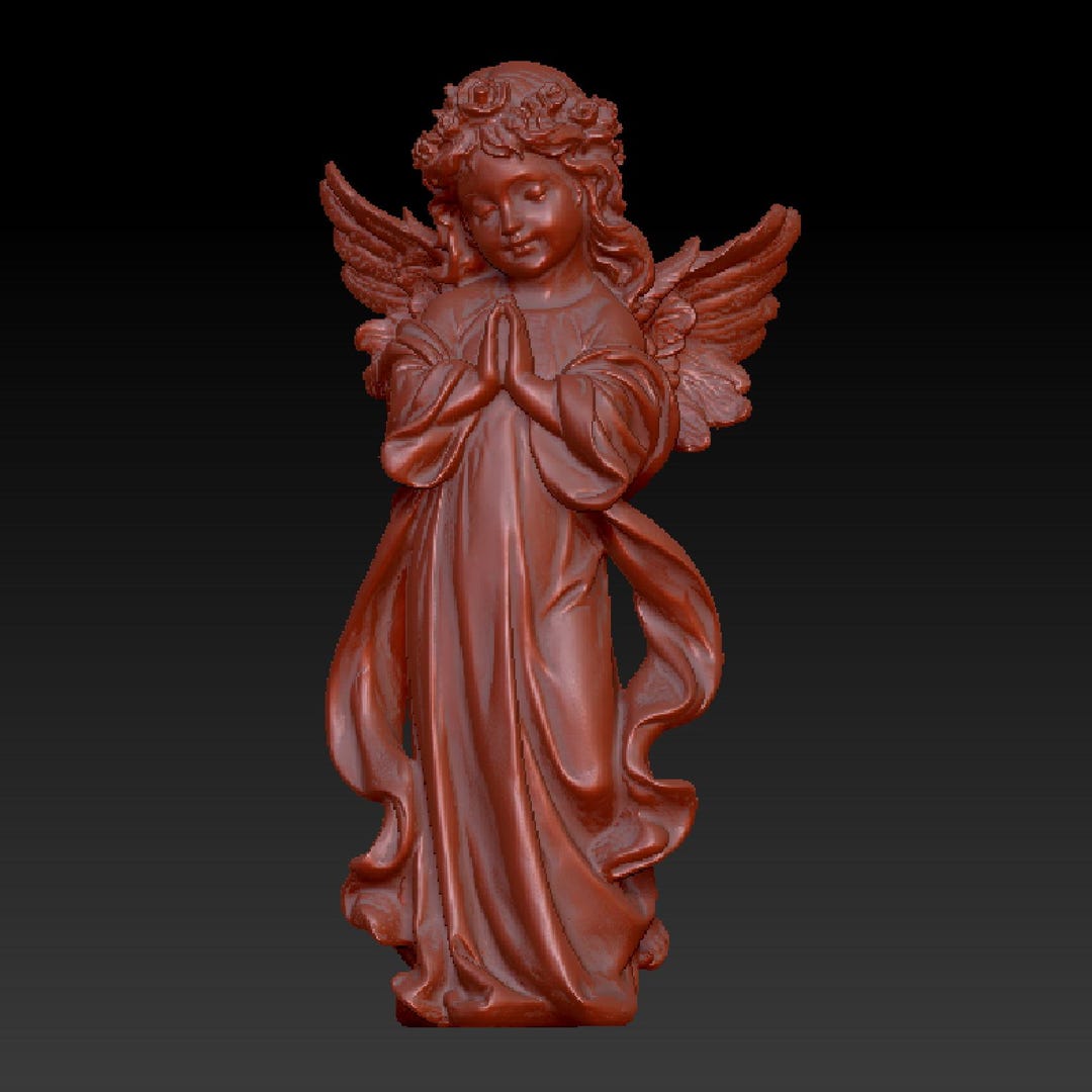 Angel Girl/ornament/3d Prints/3d Models for CNC Router STL File - Etsy