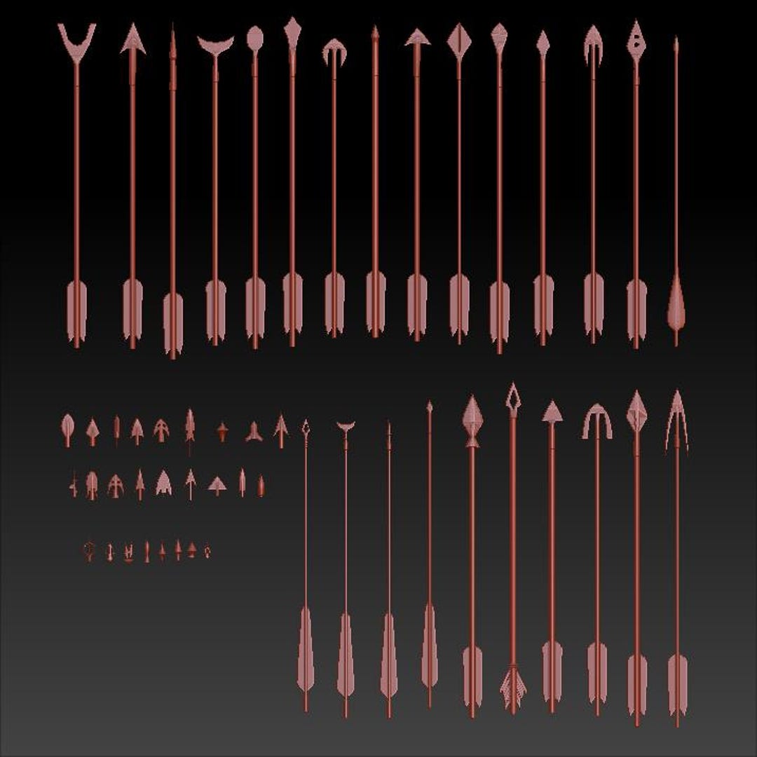 Arrow and Bow 3D Models: Cosplay STL File (digital Download) - Etsy