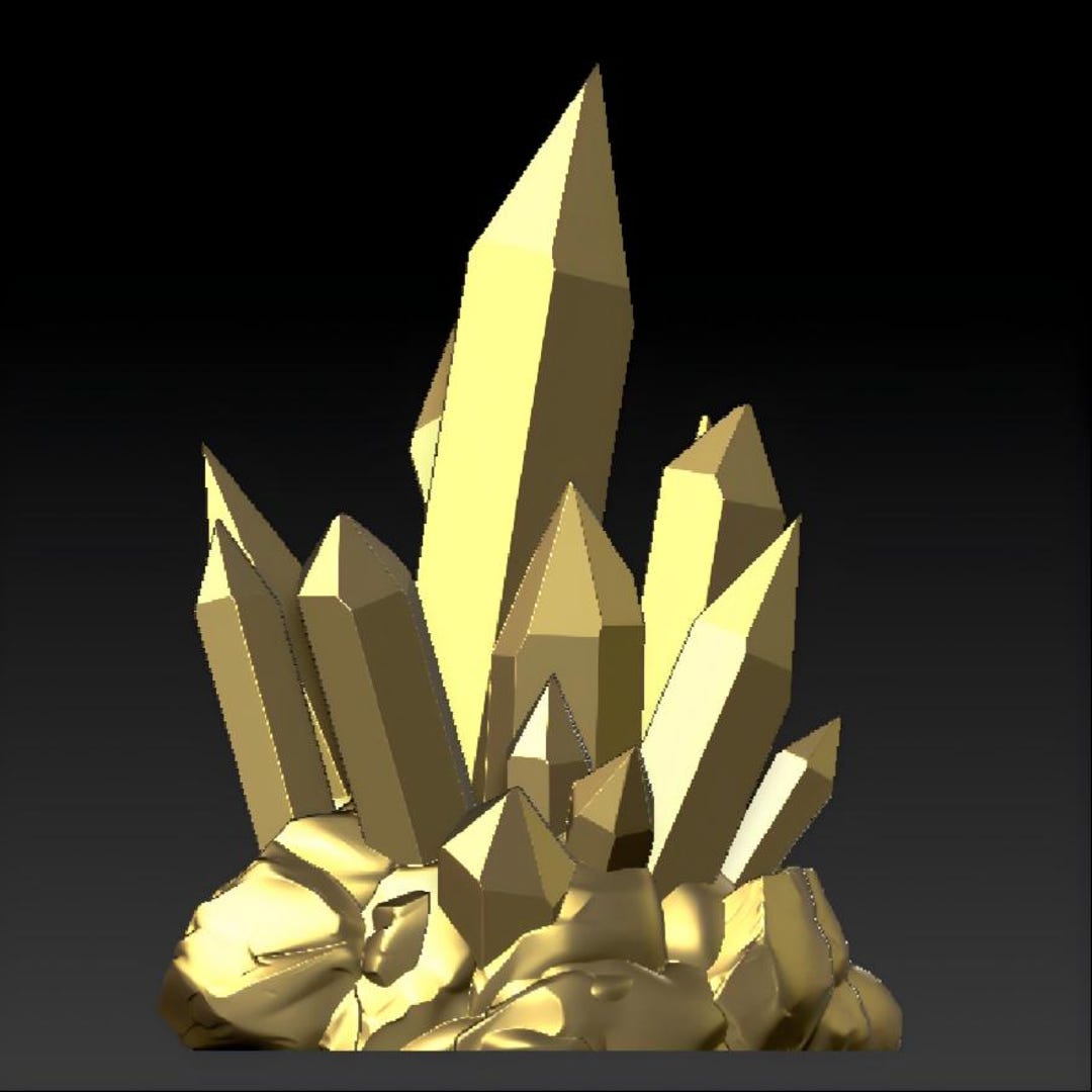 Crystal Cluster 3D Print Model STL File - Etsy