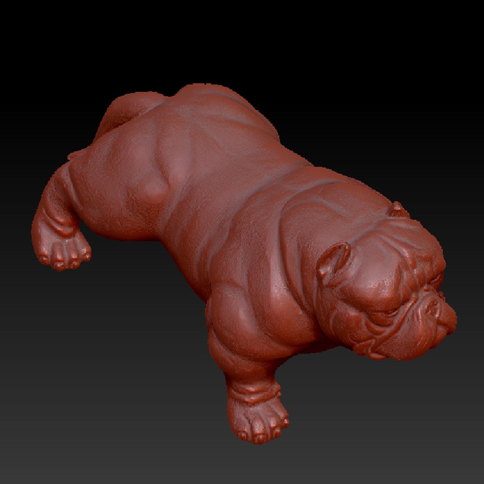 Bulldog 3D Prints/3d Models for CNC Router STL File - Etsy