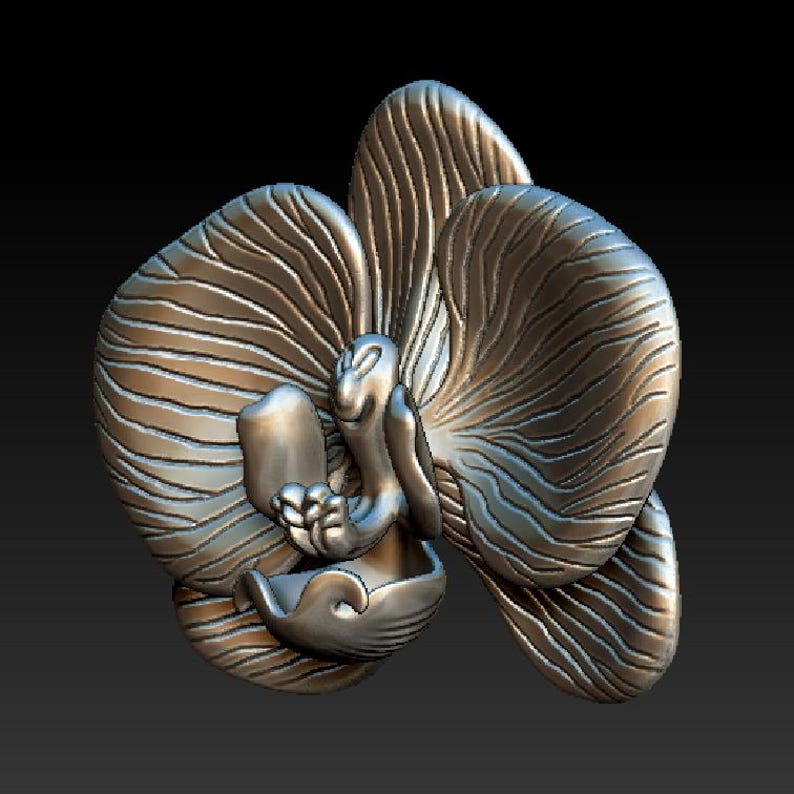 Orchid 3D Model/3d Prints STL File - Etsy