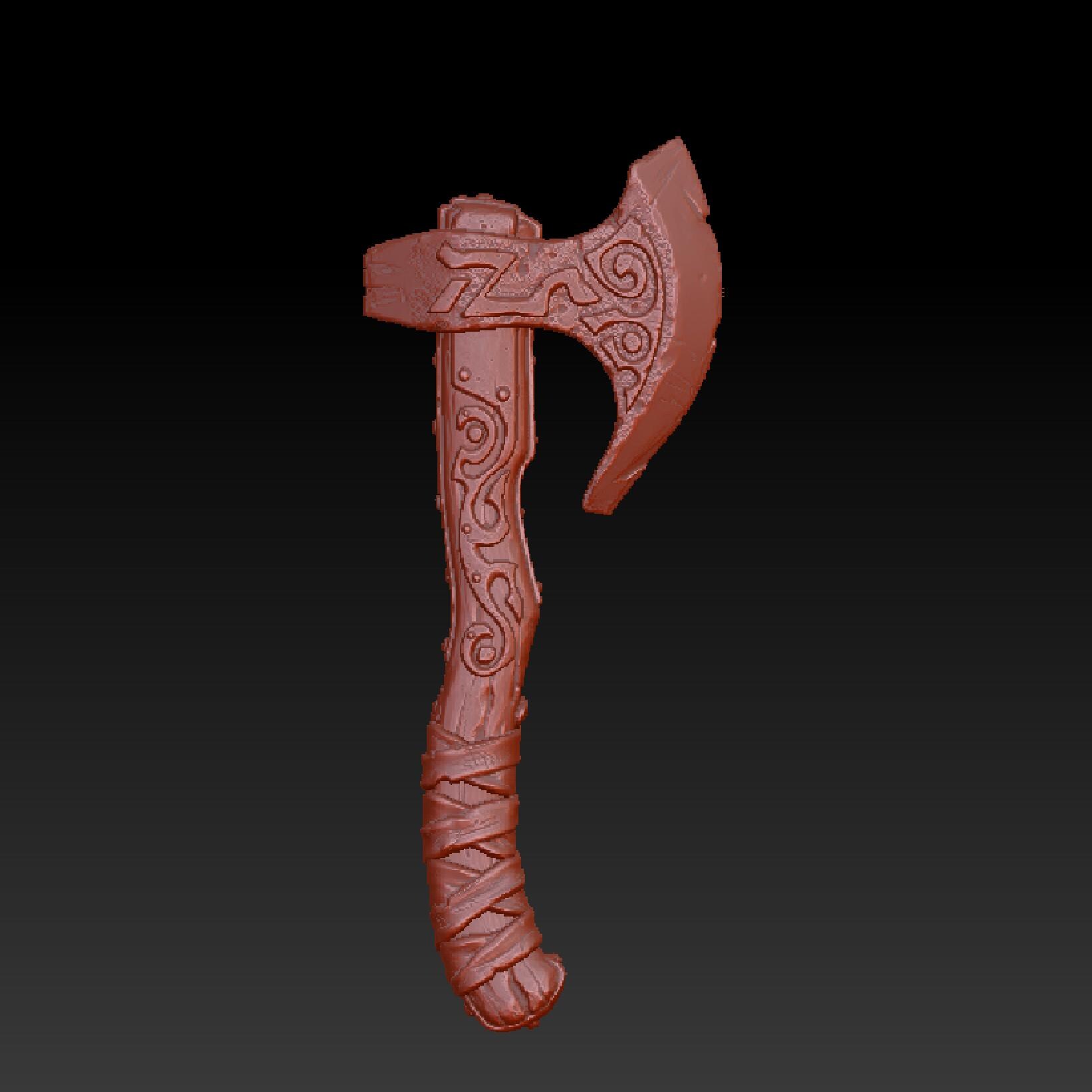 Battle Axe 3D Prints STL File - Etsy