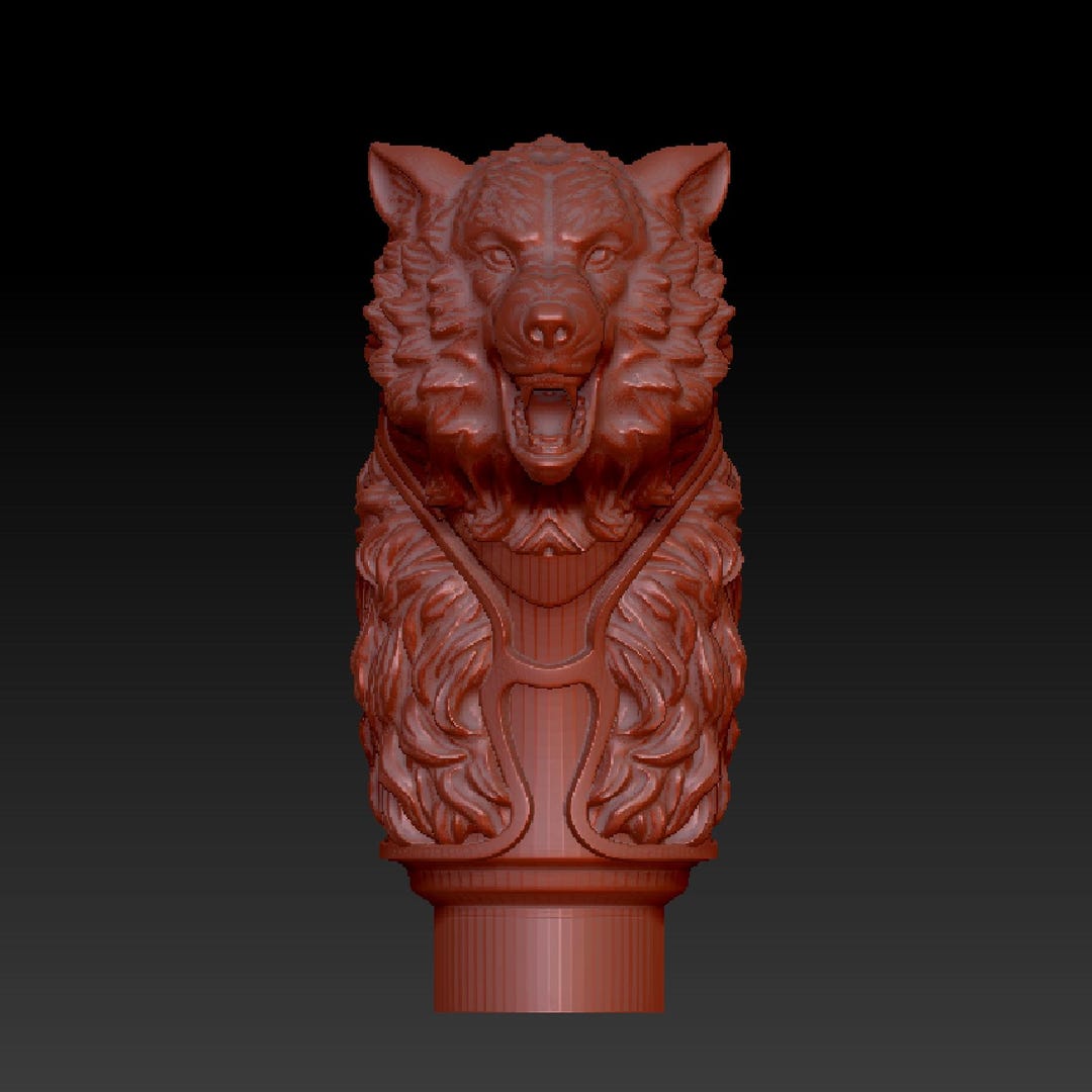 Bear Head Cane Handle 3D Prints/3d Models for CNC Router STL File - Etsy