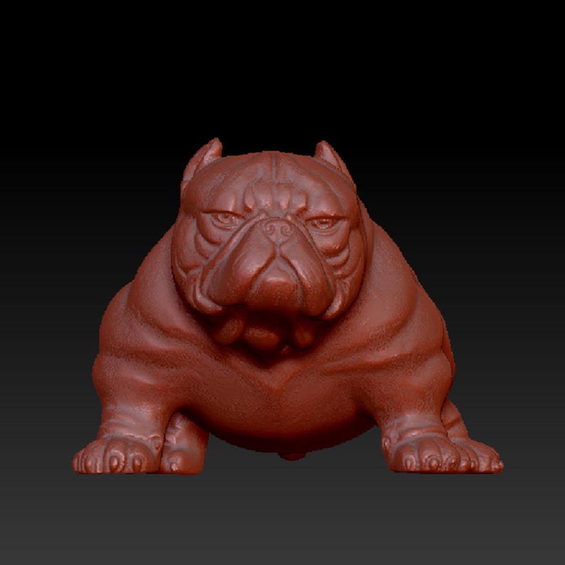Bulldog 3D Prints/3d Models for CNC Router STL File - Etsy