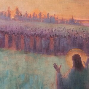 Sermon on the Mount, the Beatitudes Print Series, Christian Art ...
