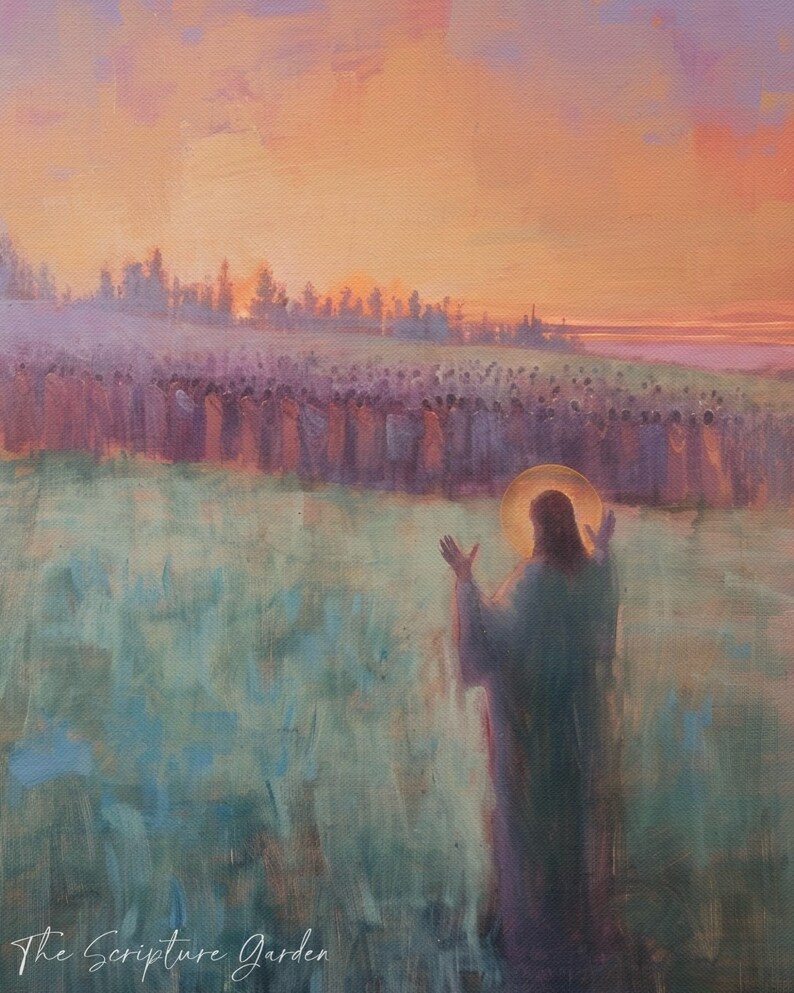 Sermon on the Mount, the Beatitudes Print Series, Christian Art ...