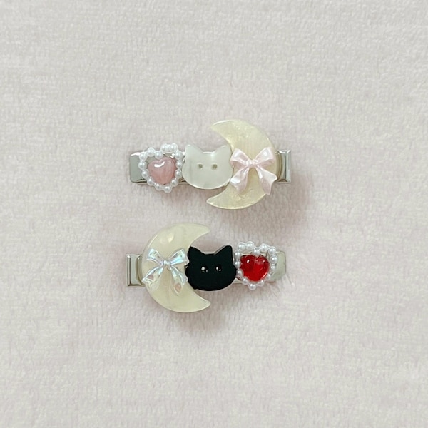 Kawaii Button Hair Clip - Etsy