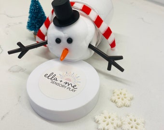 Snowman Playdough Kit, Build a Snowman, Christmas, Stocking Stuffer ...