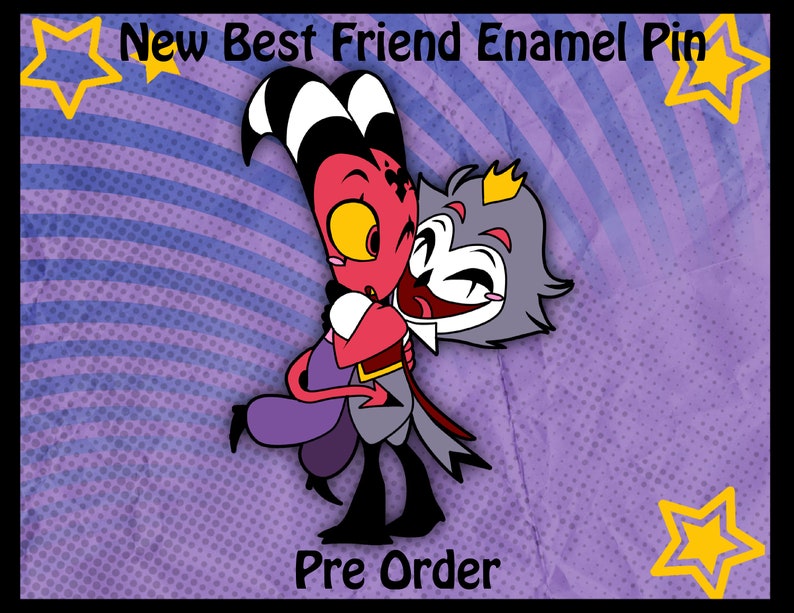 Helluva Boss New Best Friend Blitzo and Stolas Enamel Pin - Etsy