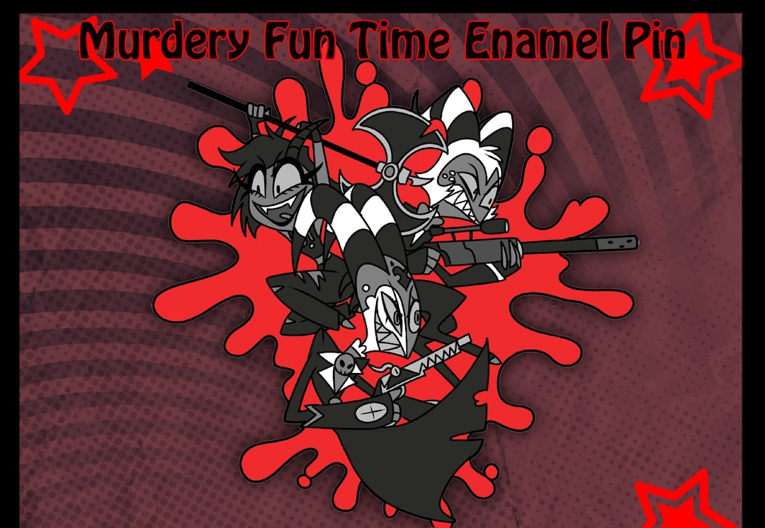 Helluva Boss IMP Splatter Enamel Pin - Etsy