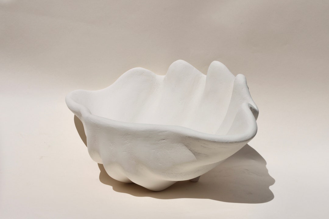 Pacifica Clam Shell Plaster Sculpture - Etsy