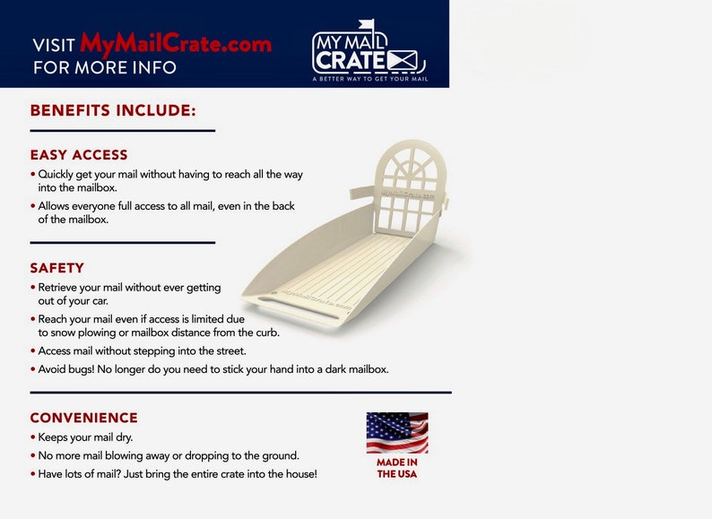 My Mail Crate - Sliding Mailbox Tray - Etsy