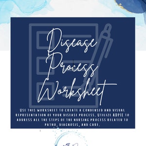 Nursing Disease Process Worksheet Template: Digital Download - Etsy