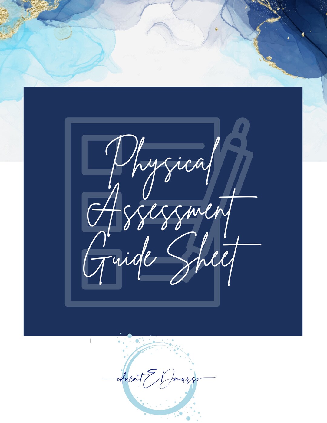 Nurse Nursing Nursing Student Physical Assessment Guide & Template ...