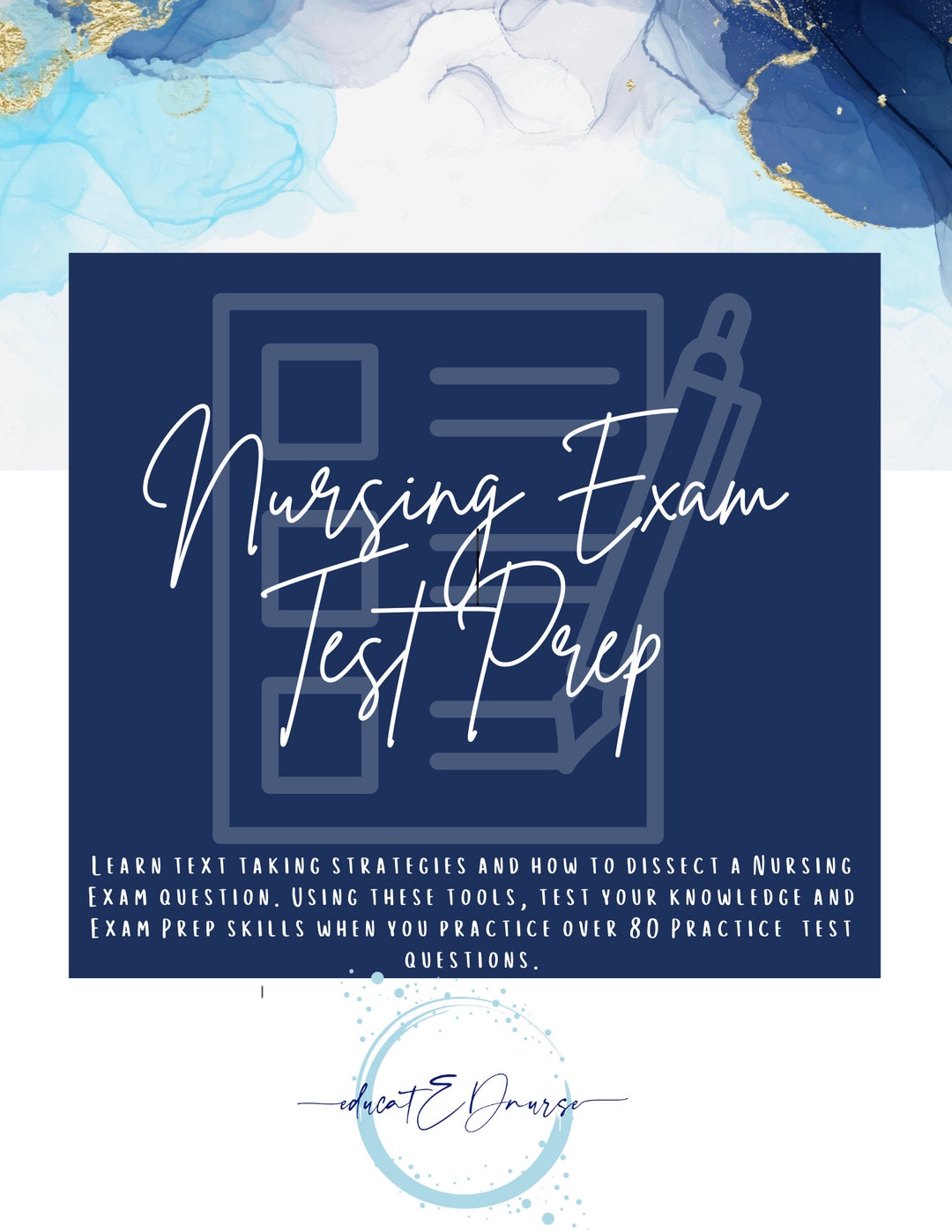 Nursing Exam Study Prep Guide: Digital Download - Etsy