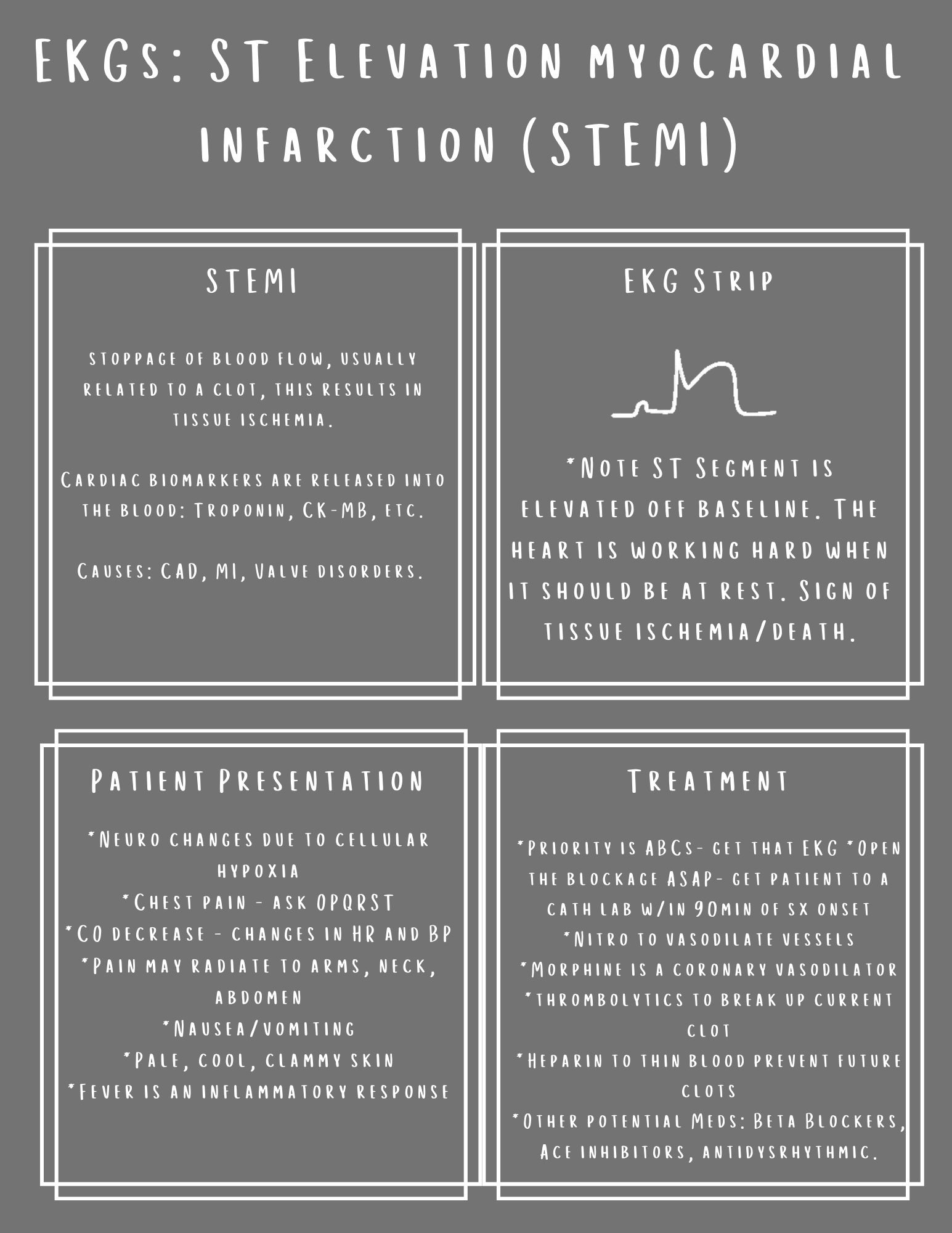 EKG Study Guide: Digital Download - Etsy