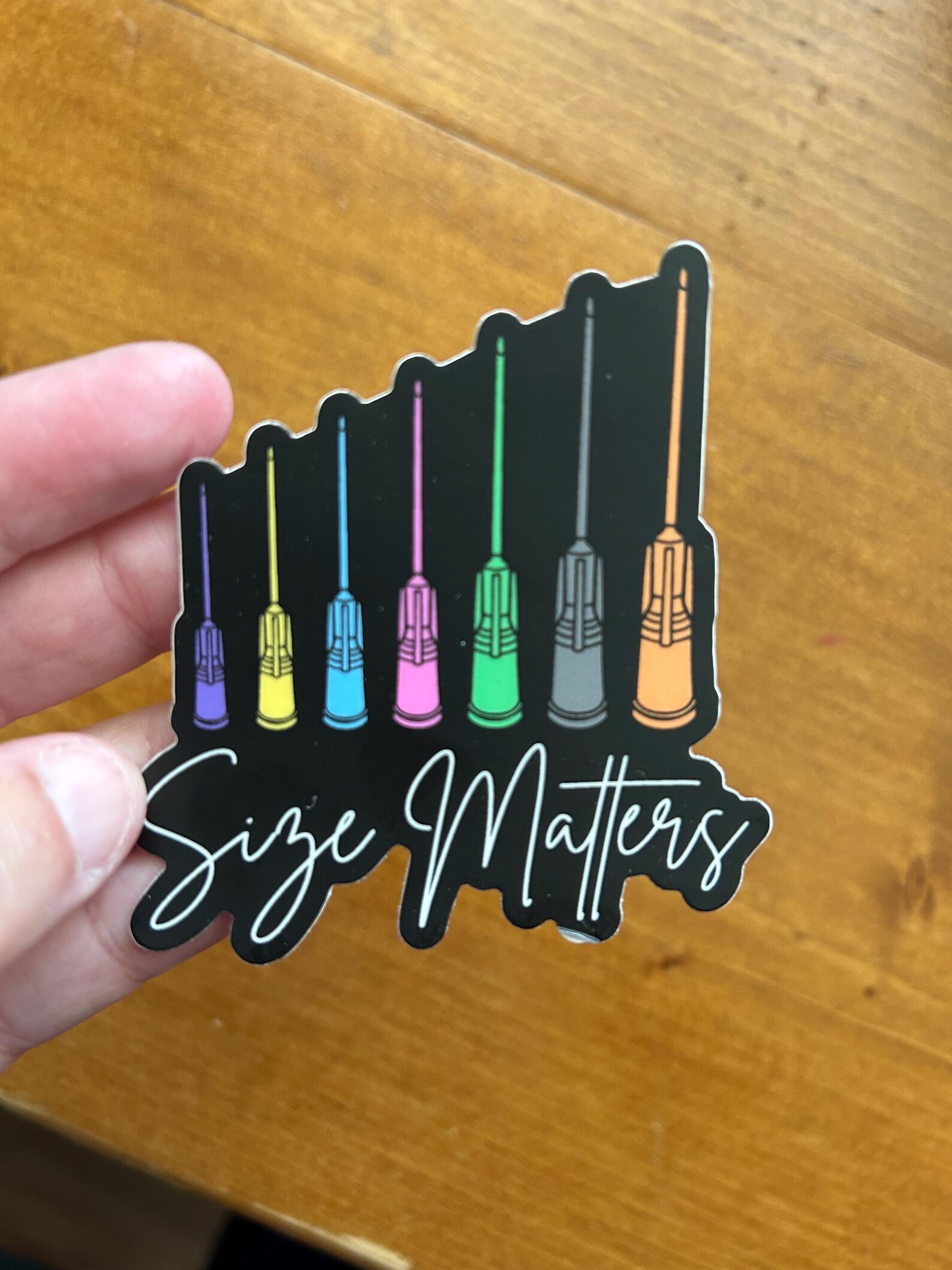 Size Matters IV Catheter Healthcare Registered RN Nurse Nursing Paramedic Medic EMT Funny ...