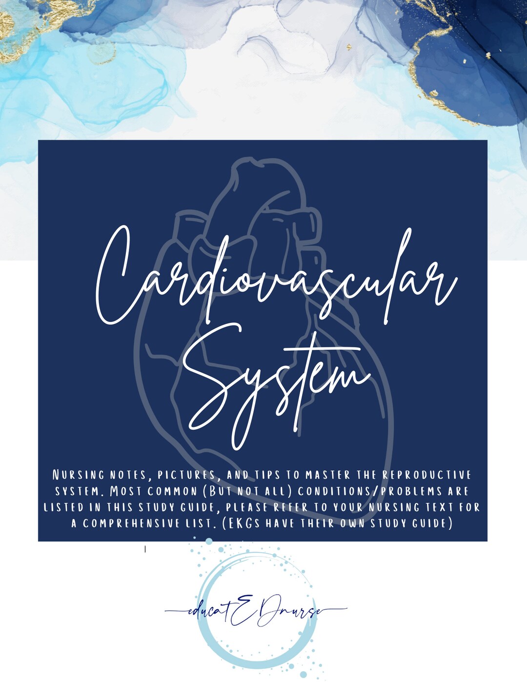 Cardiovascular Study Guide: Digital Download - Etsy