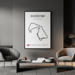 Silverstone Circuit F1 Poster: British Grand Prix Wall Art (digital ...