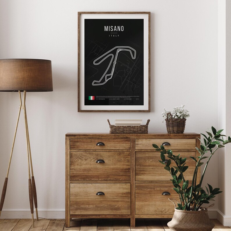 Misano Motogp Circuit Poster: Minimalist Race Track Art (digital ...