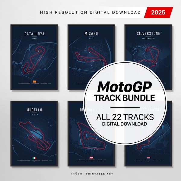 Motogp Tracks Poster - Etsy