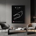 Formula 1 Miami Circuit Print | F1 Wall Art Decor | F1 USA Miami ...