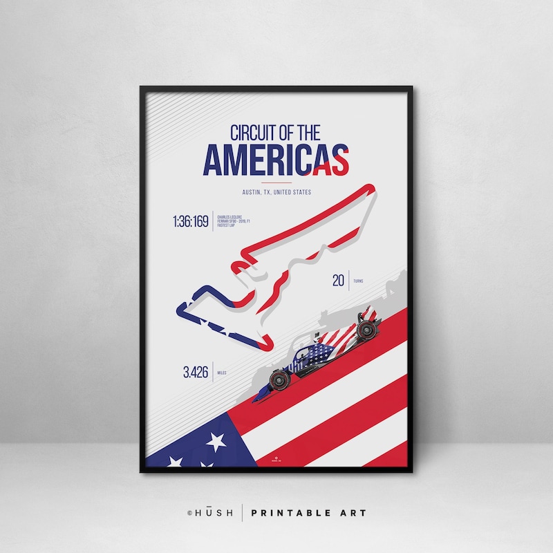 F1 Austin Track Poster - Etsy Canada