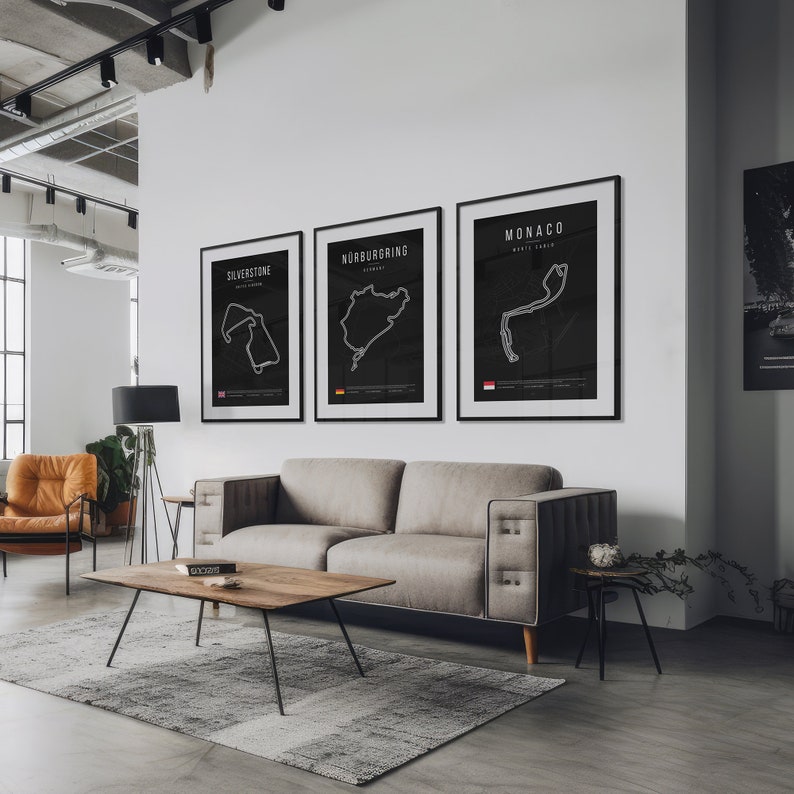 Zandvoort F1 Circuit Poster: Minimalist Race Track Wall Art (digital ...