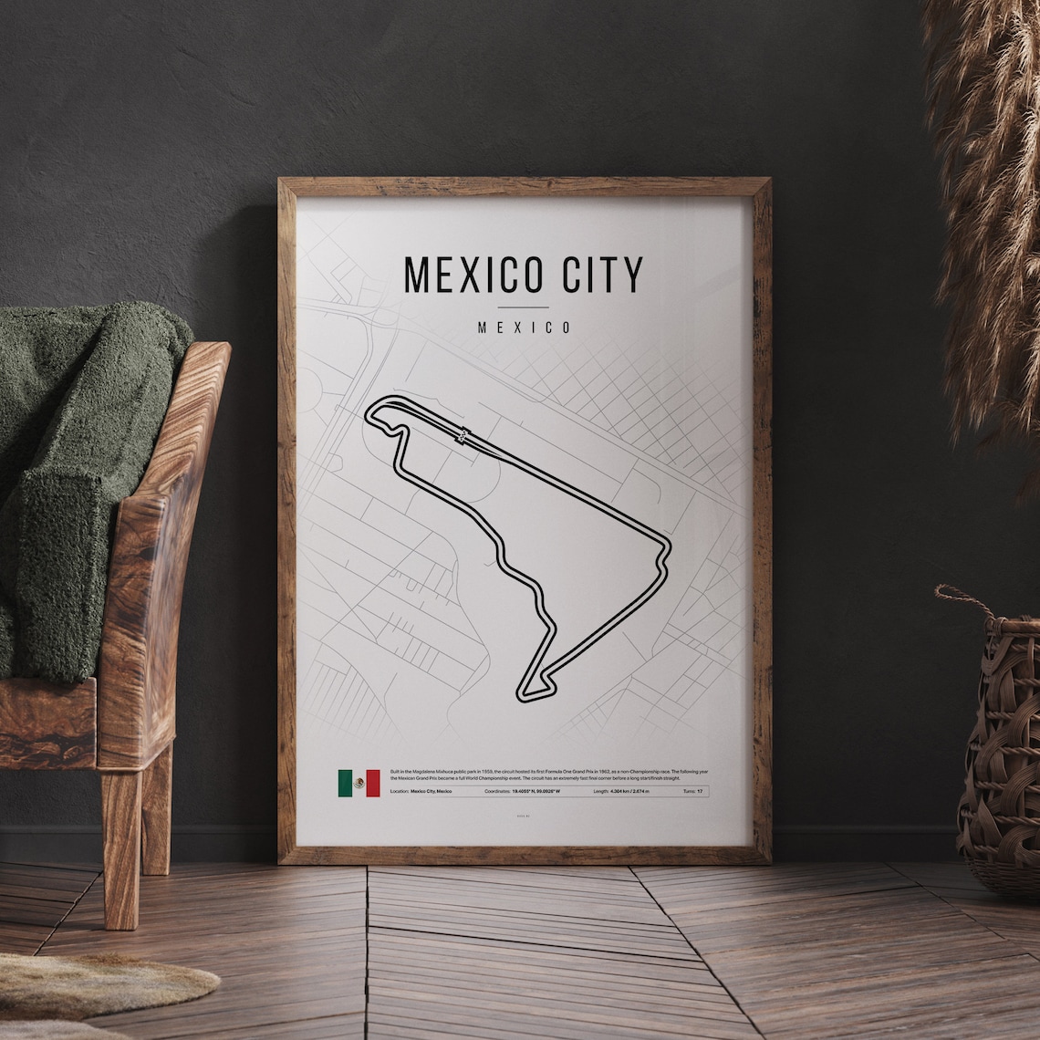 Mexico City Grand Prix Track Art: F1 Racing Poster (digital Download ...