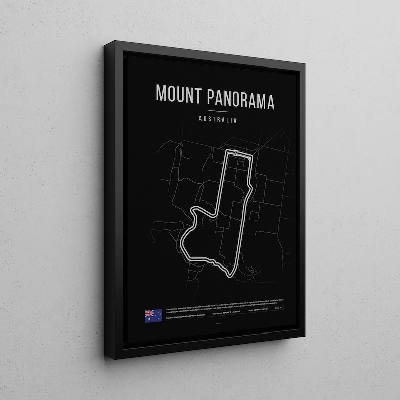 Mount Panorama Racing Circuit Digital Print Bathurst - Etsy