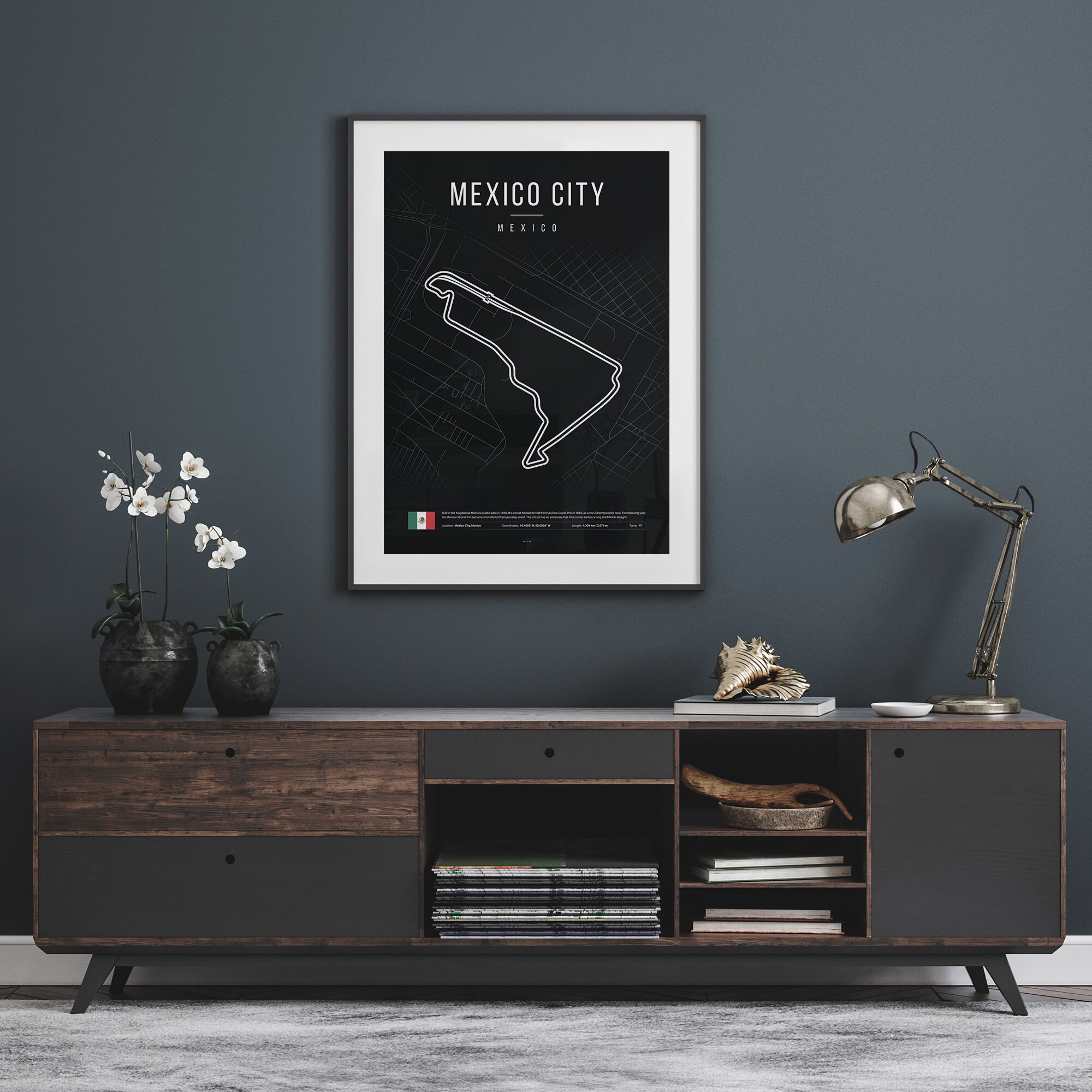 Formula 1 Mexico City Grand Prix Printable Wall Art Decor. Fathers Day ...