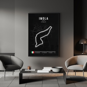 Imola Circuit Formula 1 Race Track Poster Digital Download | High ...