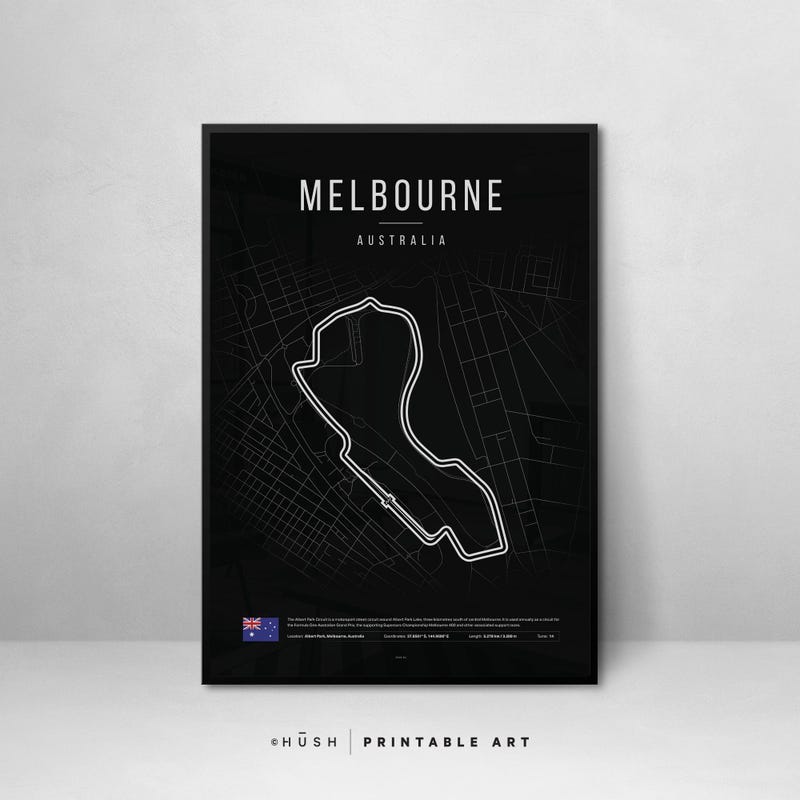 Formula 1 Print Melbourne - Etsy