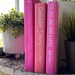 Hot Pink Decorative Books Pop of Color Books Pink Decor - Etsy