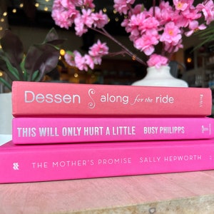 Hot Pink Decorative Books Pop of Color Books Pink Decor - Etsy