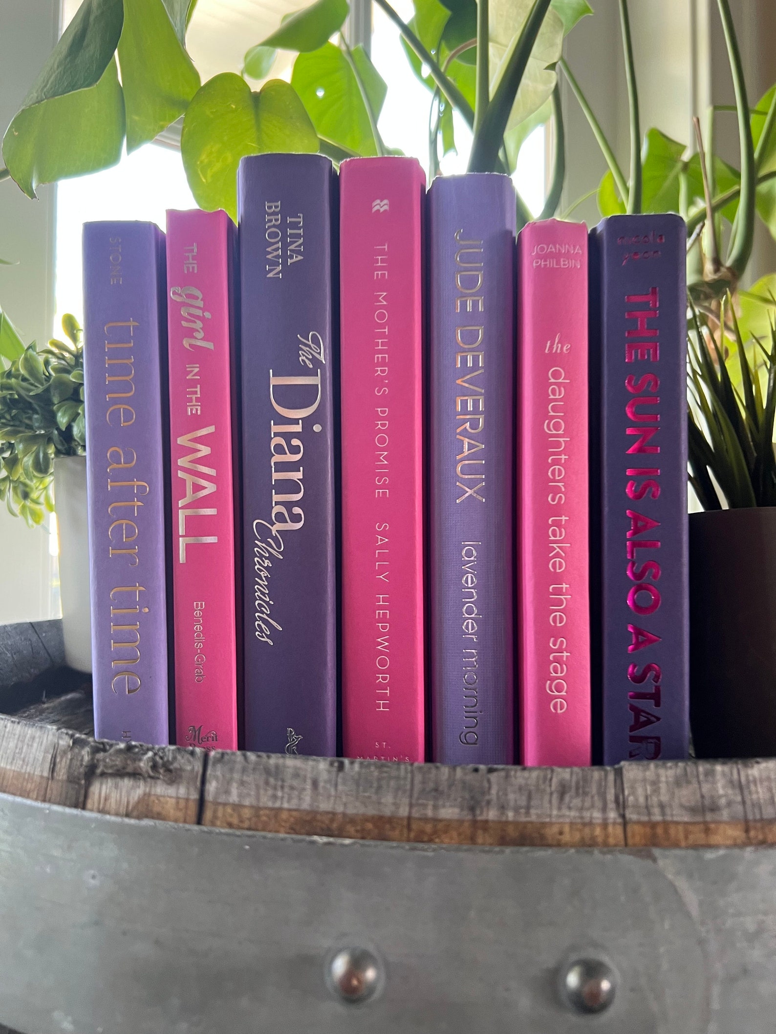 Pink and Purple Decorative Books Girly Vibes Romantic Decor - Etsy